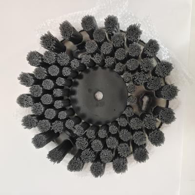 China Cluster Abrasive Nylon Disc Brush with Silicon Carbide Filament For Aluminum Alloy Wheel Hub Polishing & Deburring for sale
