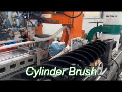 efficient rotating spiral cylinder roller solar panel cleaning brush with nylon bristles