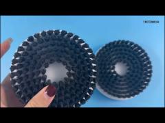 rotary cleaning brush 5 inch nylon bristle for carpet upholstery cleaning