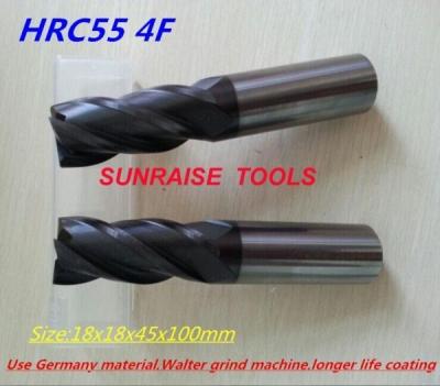 China Carbide Square end mill HRC55 for sale