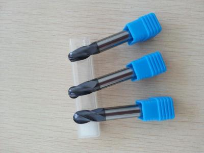 China Carbide Ball Nose End Mill HRC45 2 flutes with black color coating for sale