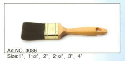 China Wooden handle pure natural bristle Chinese bristle synthetic mix paint brush No.3086 for sale