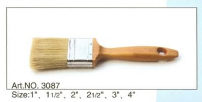 China Wooden handle pure natural bristle Chinese bristle synthetic mix paint brush No.3087 for sale