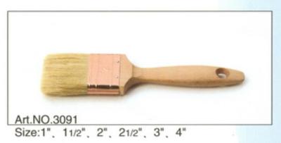 China Wooden handle pure natural bristle Chinese bristle synthetic mix paint brush No.3091 for sale