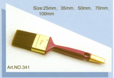 China Plastic handle pure natural bristle Chinese bristle synthetic mix paint brush No.341 for sale