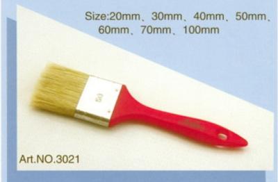 China Plastic handle pure natural bristle Chinese bristle synthetic mix paint brush No.3021 for sale