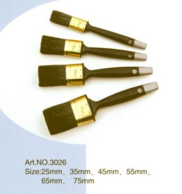 China Plastic handle pure natural bristle Chinese bristle mix 4 piece paint brush sets No.3026 for sale
