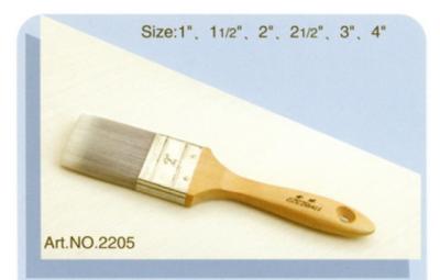 China Polyester handle pure natural bristle Chinese bristle synthetic mix paint brush No.2205 for sale