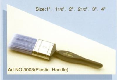 China Plastic handle pure natural bristle Chinese bristle synthetic mix paint brush No.3003 for sale