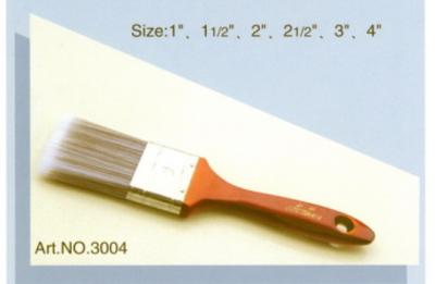 China Polyester handle pure natural bristle Chinese bristle synthetic mix paint brush No.3004 for sale