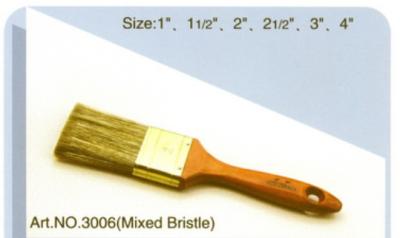 China Polyester mixed bristle Chinese bristle paint brush No.3006 for sale