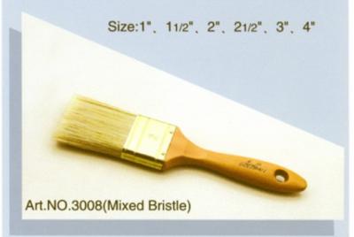 China Polyester mixed bristle Chinese bristle paint brush No.3008 for sale