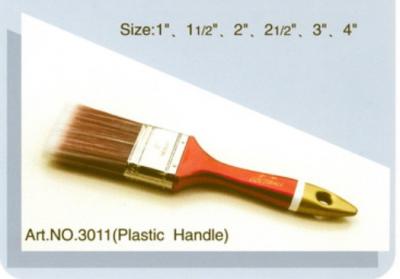 China High quality plastic handle Chinese bristle paint brush No.3011 for sale