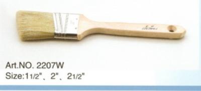 China Wooden handle pure bristle PET/PP synthetic fiber or non-synthetic paint brush No.2207W for sale