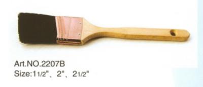 China Wooden handle pure bristle PET/PP synthetic fiber or non-synthetic paint brush No.2207B for sale