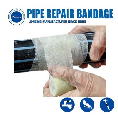China Pipe Wrap Repair Bandage for Leaking Pipe Repair Quick Wrap Fiberglass Bandage Water Activated Fibreglass Pipe Wrap for sale