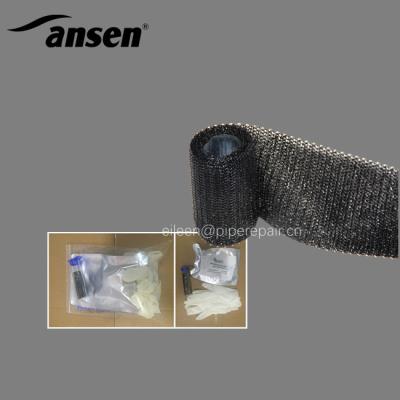 China Heat Resistant Fiberglass Pipe Repair Tape Polyester Resin Impregnated Water Activated Fiberglass Wrap Tape for sale
