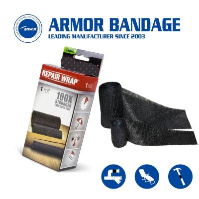 China Water Activated Fiberglass pipe Repair Wrap fiber-fix repair kit fast repair leaking pipe Reinforce Tape for sale