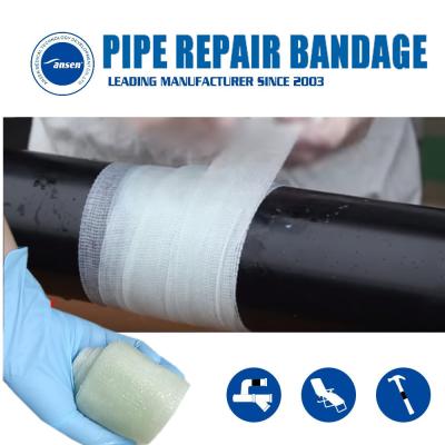 China Water Activated Tape fiberglass for Pipe leak crack Repair / Fast Seal bandage for sale