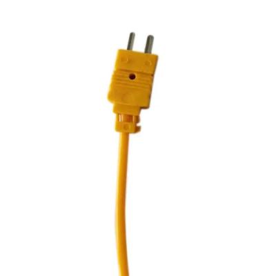 Cina Tipo arrotolato cavo di termocoppia di K con l'isolamento piano Pin Fast Response del PVC del connettore dell'alumel miniatura del cromel in vendita