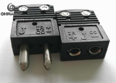 China Round Pin Thermocouple Type J Middle Size Connector Thermometer Plug Same as OME*A Connector for sale
