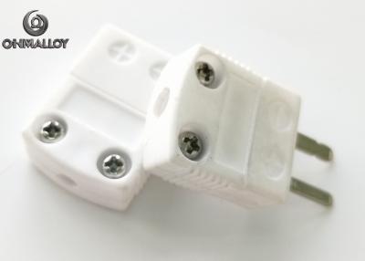 China Ceramic Thermocouple Miniature Connector K Type Chromel Alumel Pin 500℃ Continuous Use for sale