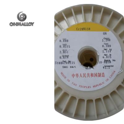 alambre de resistencia del alambre Ni30Cr20 de 0.8m m NiCr3020wire ISA-CHROM30 para el sellador