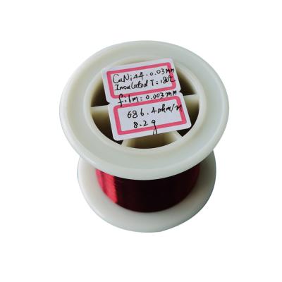 China 0.03mm CuNi44 Enamelled Wire Varnished Constantan Wire For Heating for sale