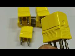 K Type Dual Thermocouple Connector Glass
