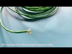 순동 벌거벗은 열전대 연장 케이블 FEP은 KCA 0.35MM*7/4를 격리했습니다