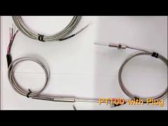 El enchufe de alta temperatura de acero inoxidable de la punta de prueba del sensor de termopar de la IDT conectó