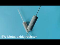 Résistance bobinée à haute tension fixe de fusible de 5 de watt de métal résistances d'oxyde