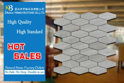 中国 長い六角形のプールは白い浴室のタイルを 305 x 305mm タイルを張ります 販売のため