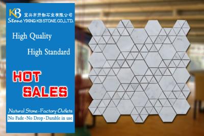 中国 壁の床の浴室のための混合された定形 Bianco の台所モザイク・タイル 販売のため