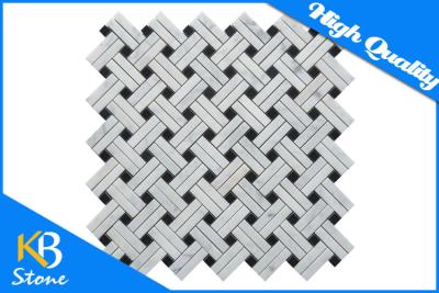 Китай Материалы хонингованной плитки стены мрамора Bianco Каррары белой Basketweave нутряные/внешние украшения продается
