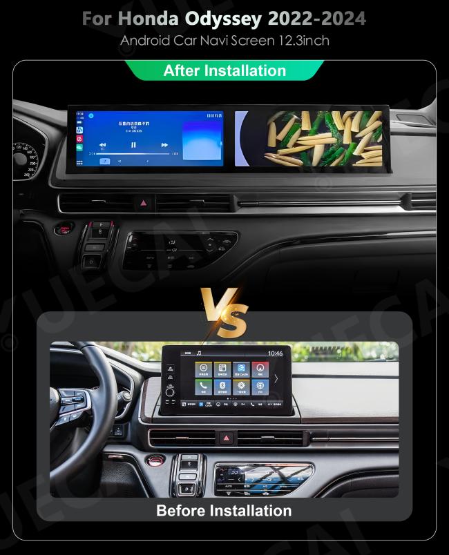 Honda Odyssey dashboard with installed navigation