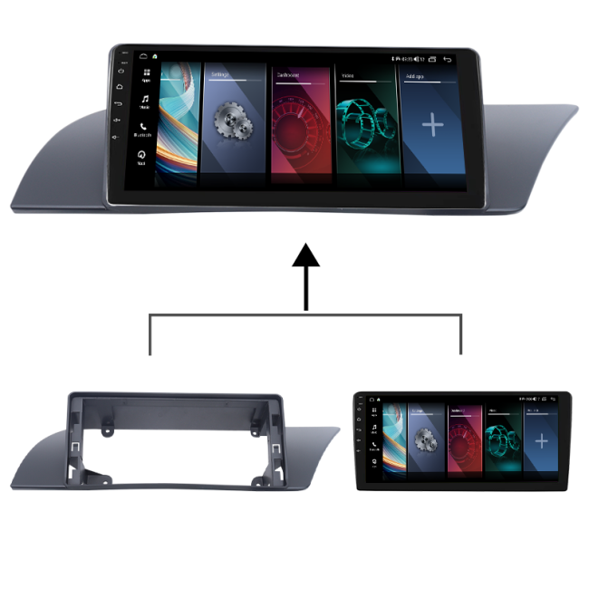 Audi A4L multimedia player front view