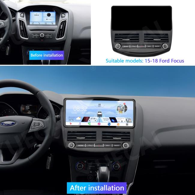 Side view of universal car DVD player frame