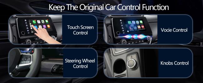 Close-up of Carplay Box interface