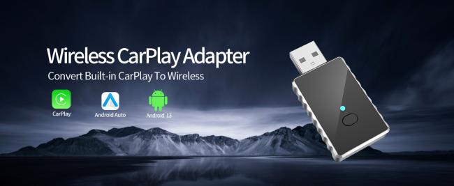 Android Carplay Box installed in vehicle dashboard