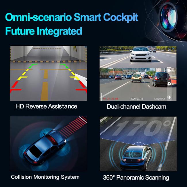 Front view of Mercedes-Benz compatible Android car stereo