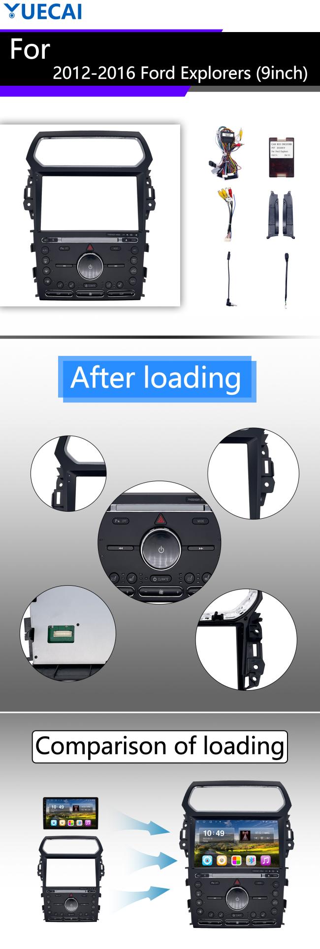 9 inch multimedia car radio for 2012-2016 Ford Explorer with Bluetooth connectivity