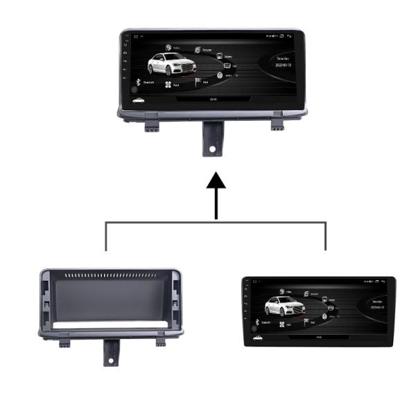 Quality Yuecai 12.3 Inch Frame Auto Radio Fascia For Audi Q3 2013-2018 Multimedia Player for sale