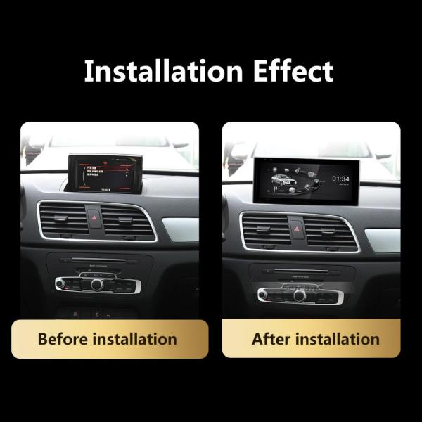 Quality Yuecai 12.3 Inch Frame Auto Radio Fascia For Audi Q3 2013-2018 Multimedia Player for sale