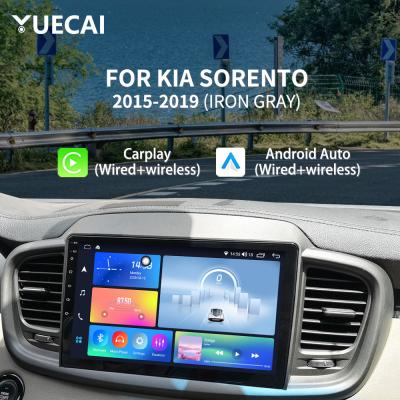 China IRON GRAY 10inch Carplay Android Auto Car Dvd Player for KIA SORENTO 2015-2019 for sale