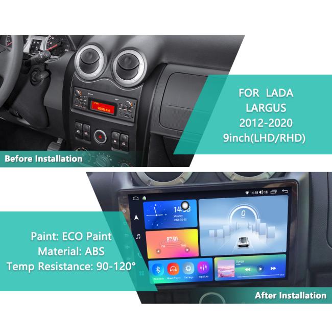 LADA LARGUS car DVD player side view