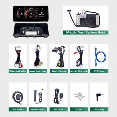 China QLED Display Car DVD Player Carplay Android Auto Mazda3 for sale