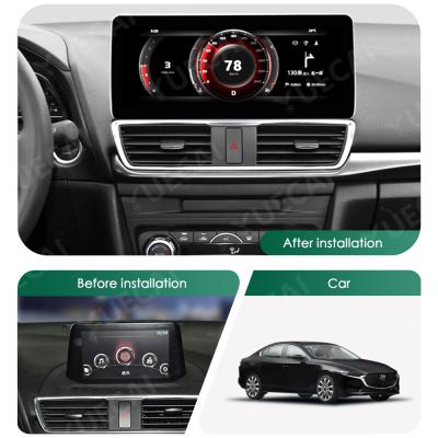 China QLED Display Car DVD Player Carplay Android Auto Mazda3 for sale