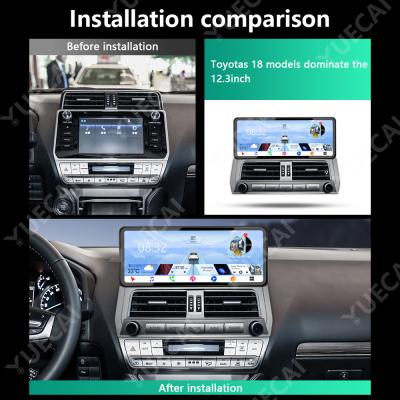 China Panoramicimage Function Toyota Android Head Unit Wireless CarPlay Toyota Android Head Unit for sale