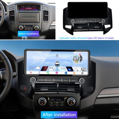 China 12.3Inch Universal Car Head Unit Mitsubishi Pajero V97 Dashboard Big Screen Car DVD Player for sale